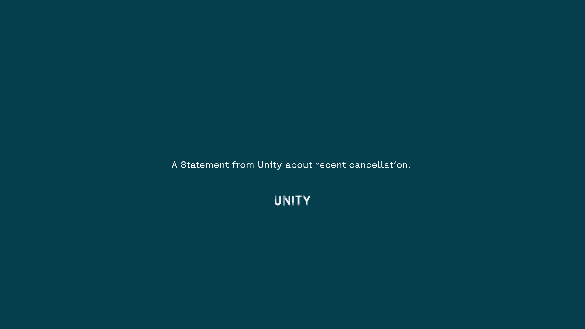 A Statement from Unity about recent cancellation - Unity Theatre